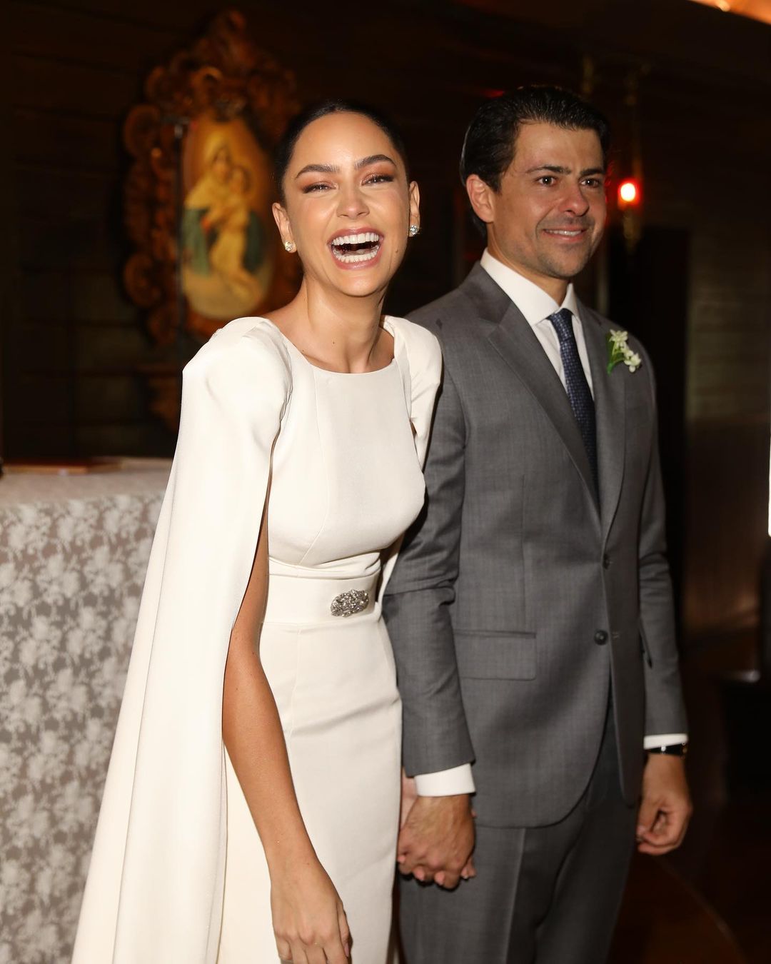 Luciana Tranchesi e Rafael Luzzi selam união com cerimônia em São Paulo